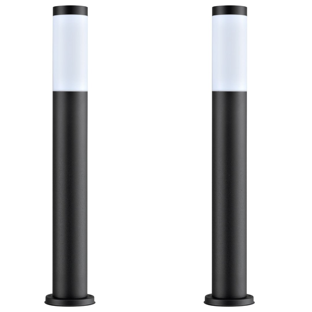 Torre Bollard Light Long 304 Stainless Steel Black IP44 - TORRE5 ...